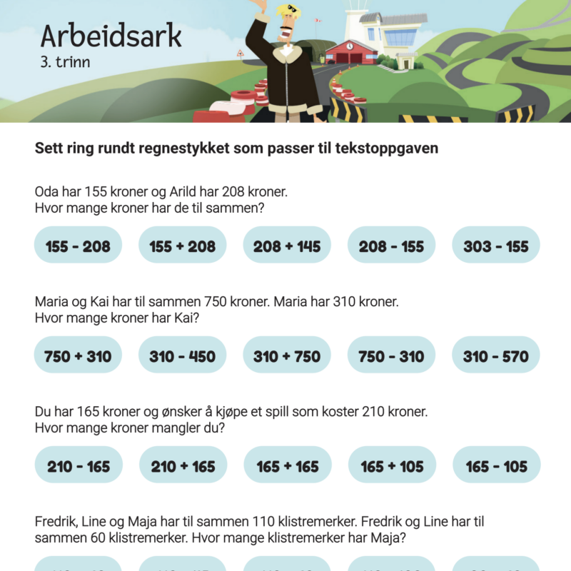 Addisjon og subtraksjon